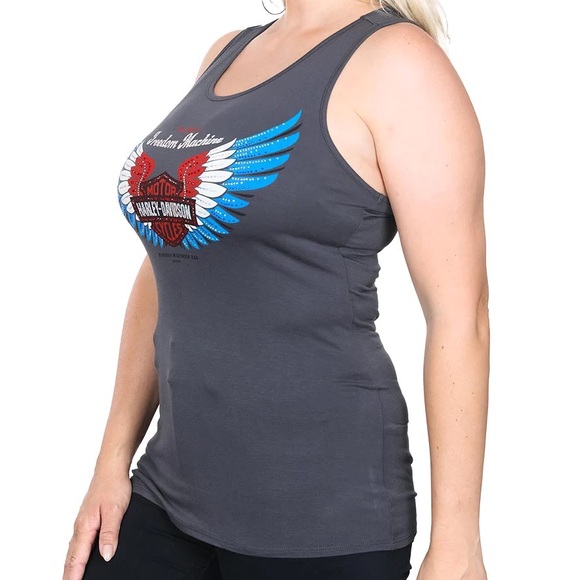Harley-Davidson | Tops | Harleydavidson Spread Your Wings Tank | Poshmark